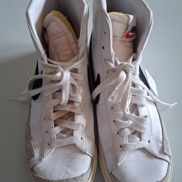 Nike | Shoes | Nike White Hightop Sneakers | Poshmark